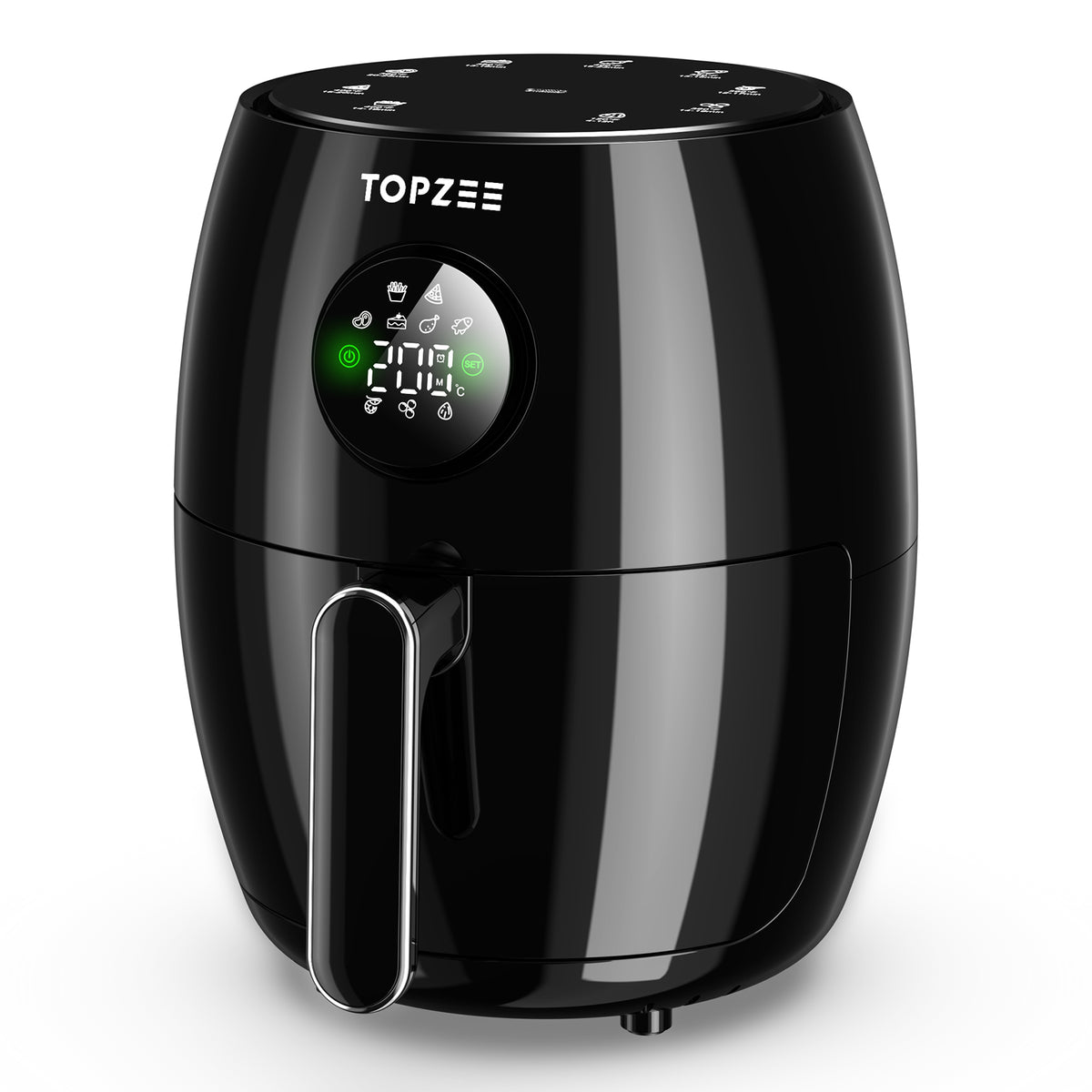 Topzee 2L Compact Air Fryer - Quick, Healthy Meals for 1-2 People