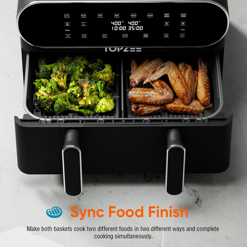 Topzee EasyCook 11L Family Air Fryer - Big Meals, Healthier Cooking