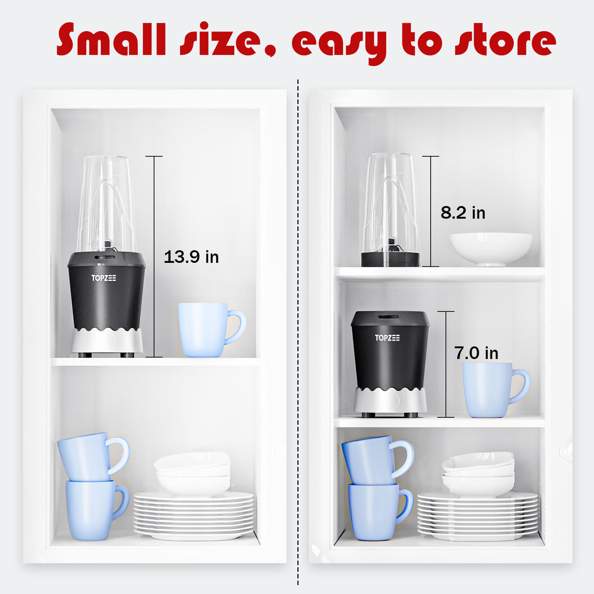 Topzee EasyGo Blender - Smooth, Effortless Blending Anytime